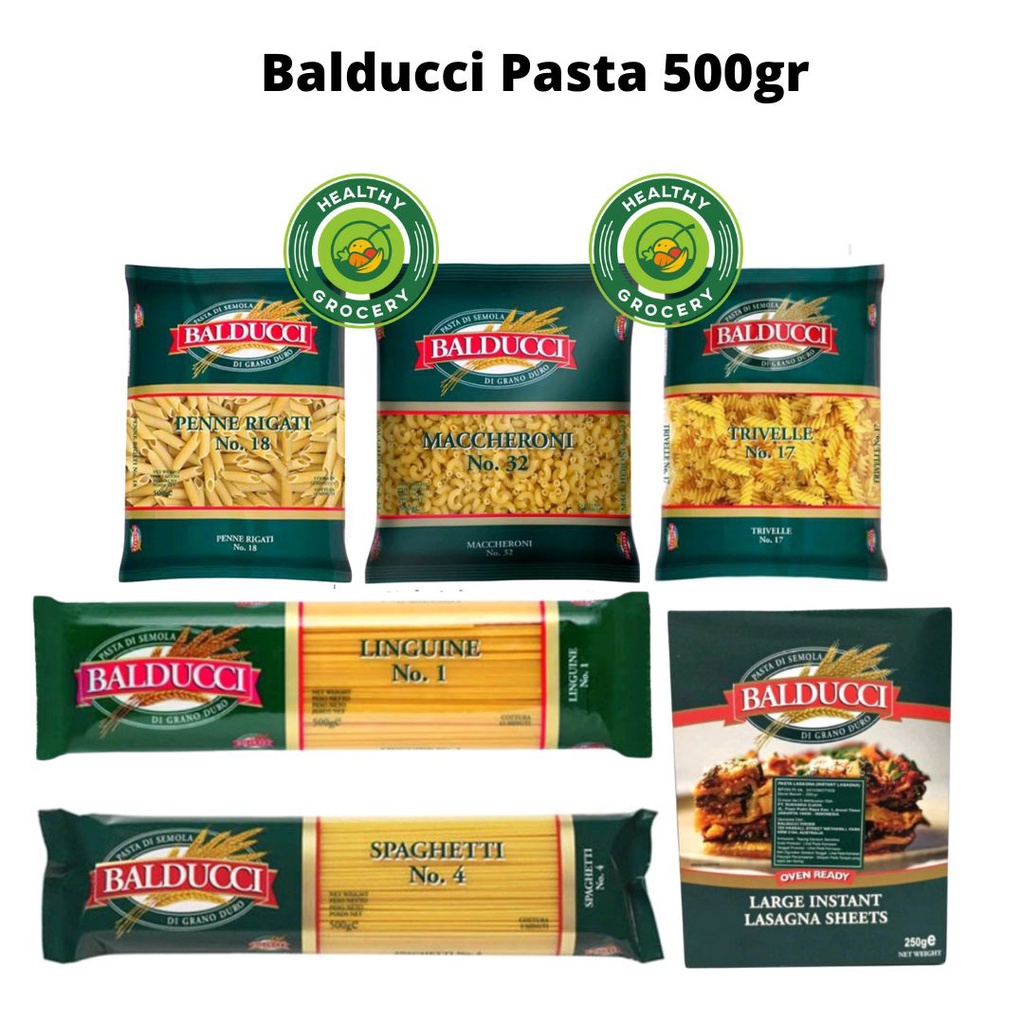 Jual Balducci All Varian Pasta 500gr SPAGHETTI PENNE MACARONI MAKARONI ...