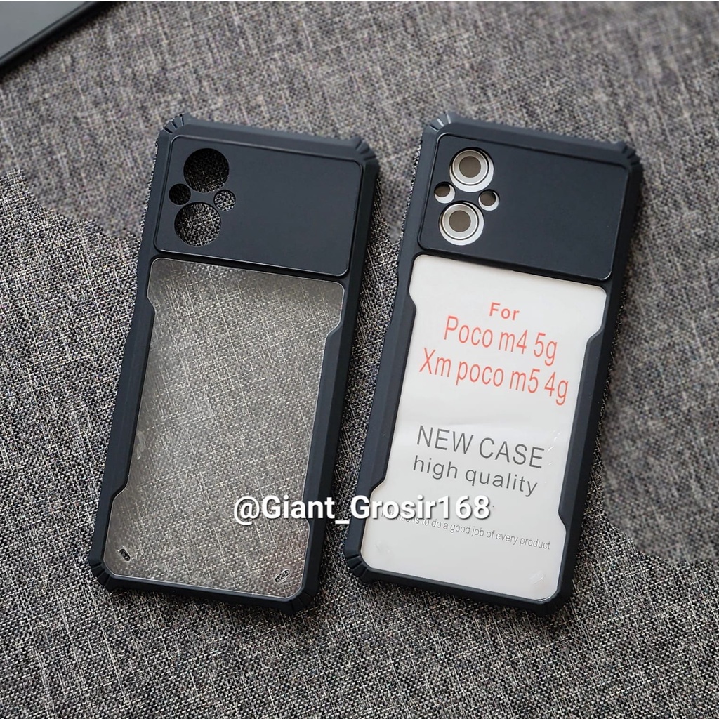Jual POCO M5 5G CASE ARMOR FUSION SHOCKPROOF TRANSPARENT CASE POCO M5 ...