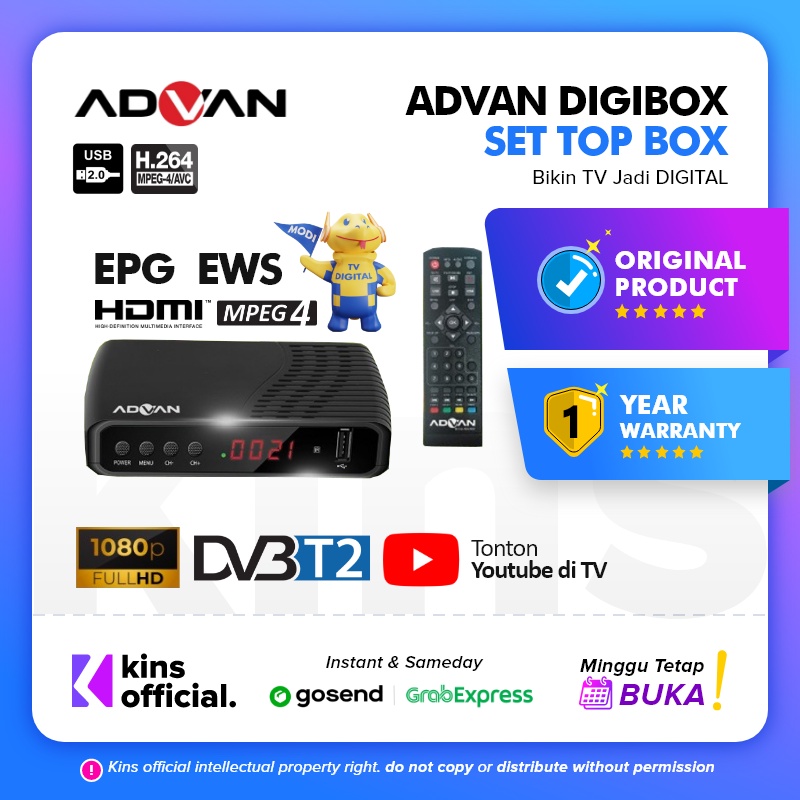 Jual Advan Digibox Set Top Box TV Digital | Shopee Indonesia