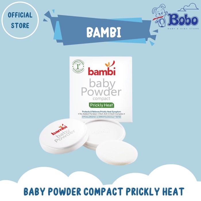 Jual Bambi Baby Powder Compact Prickly Heat 40gr | Shopee Indonesia
