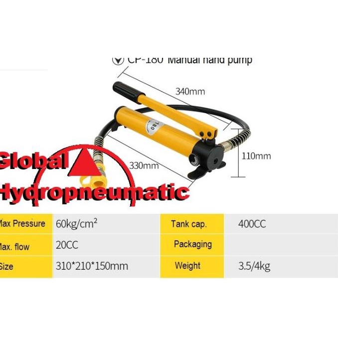Jual Manual Hydraulic Hand Pump Pompa Tangan Cp-180 400Ml | Shopee ...