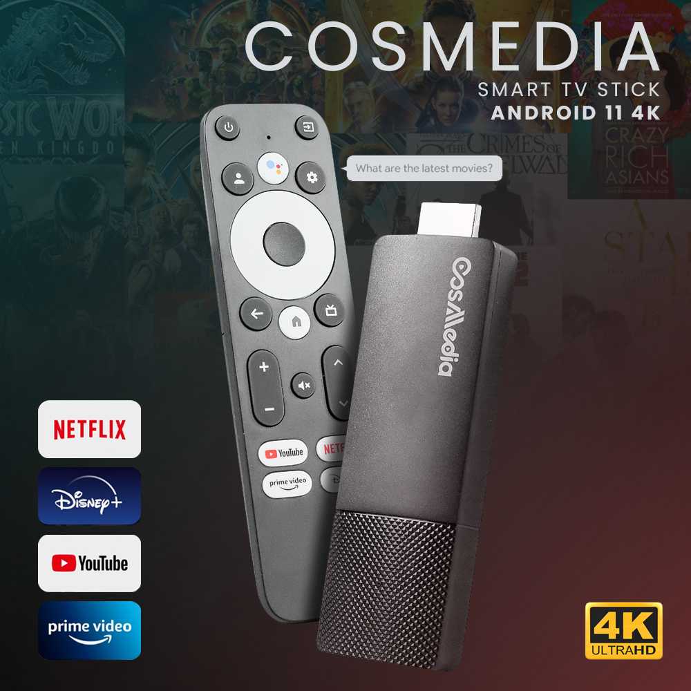 Jual CosMedia Smart TV Stick Set Top Box Android 11 4K GTV Stick - Meta ...