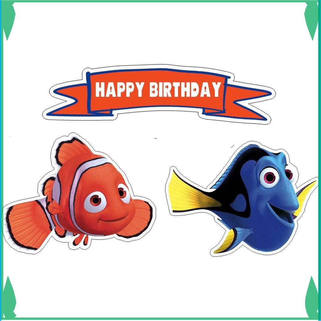 Jual TOPER CETAK TOPPER CAKE ULANG TAHUN / HIASAN KUE NEMO Toko_Arsha ...