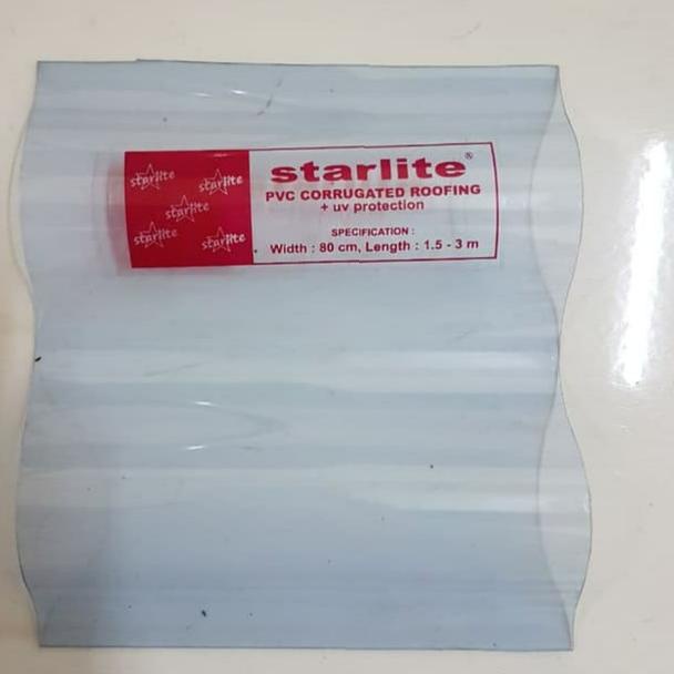 Jual Fiber gelombang + UV protection 3meter / Atap fiber transparan pvc ...