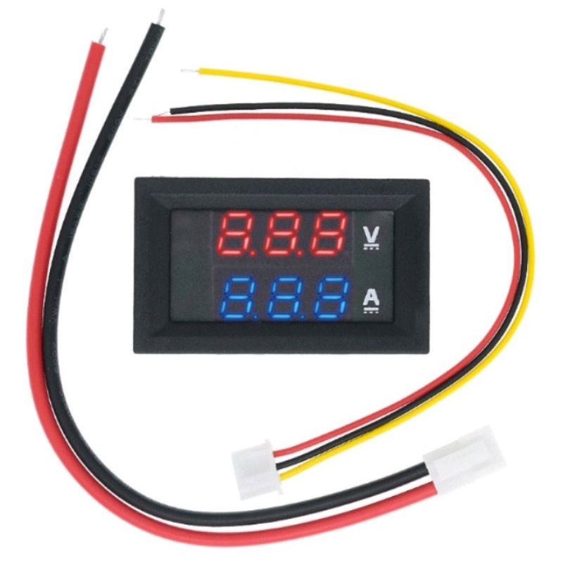 Jual Panel Volt / ampere meter Digital DC 0-100V 10A | Shopee Indonesia