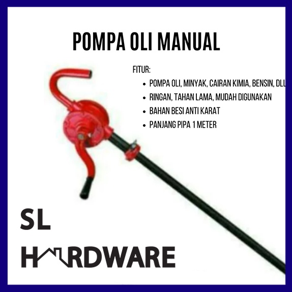 Jual Pompa Minyak Manual Pompa Oli Manual Hand Oil Pump Pompa Drum Besi ...