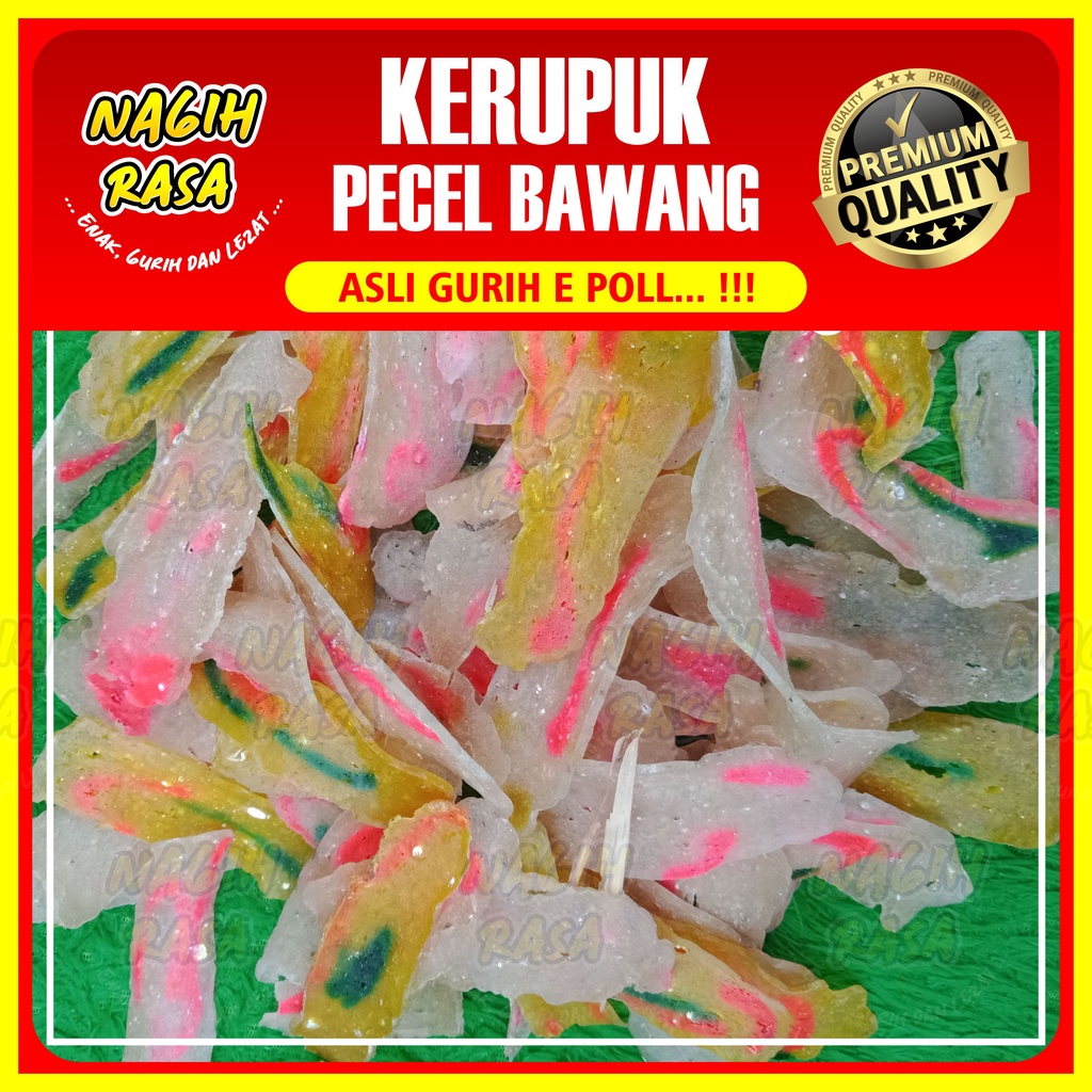 Jual Camilan Kerupuk Pecel / Upil Mentah Rasa Bawang Gurih dan Lezat ...
