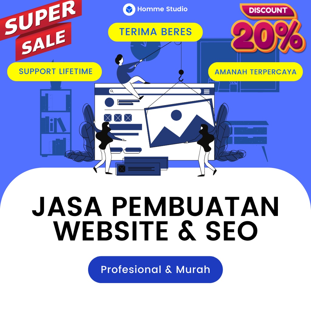 Jual Jasa Pembuatan Website Profesional Murah Terpercaya Gratis SEO Dan ...