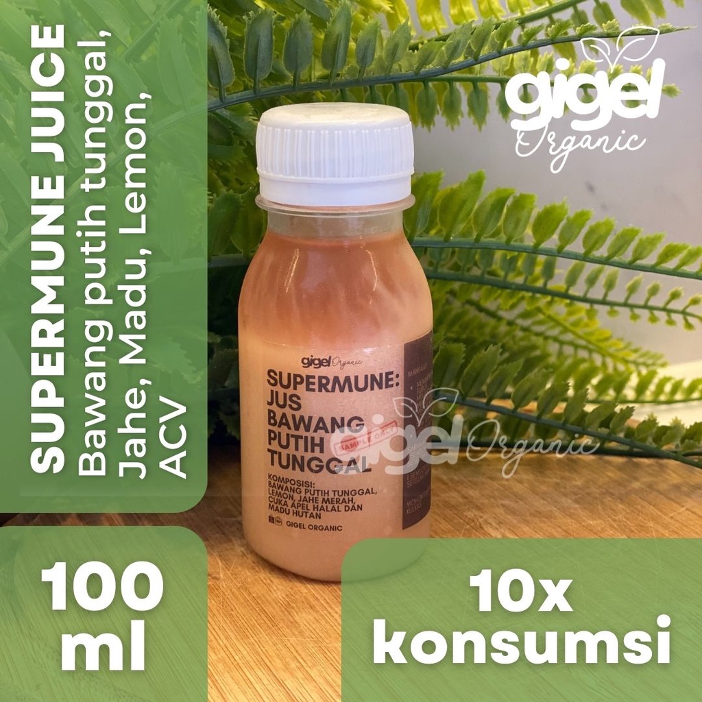 Jual Gigel Organic Supermune Juice Mini 100ml Jahe Merah | Bawang Putih ...