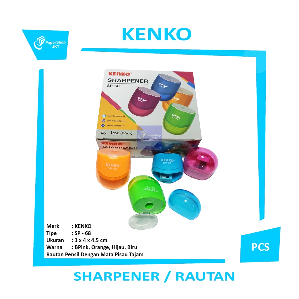 Jual KENKO -Sharpener SP-68 - Rautan - PCS | Shopee Indonesia