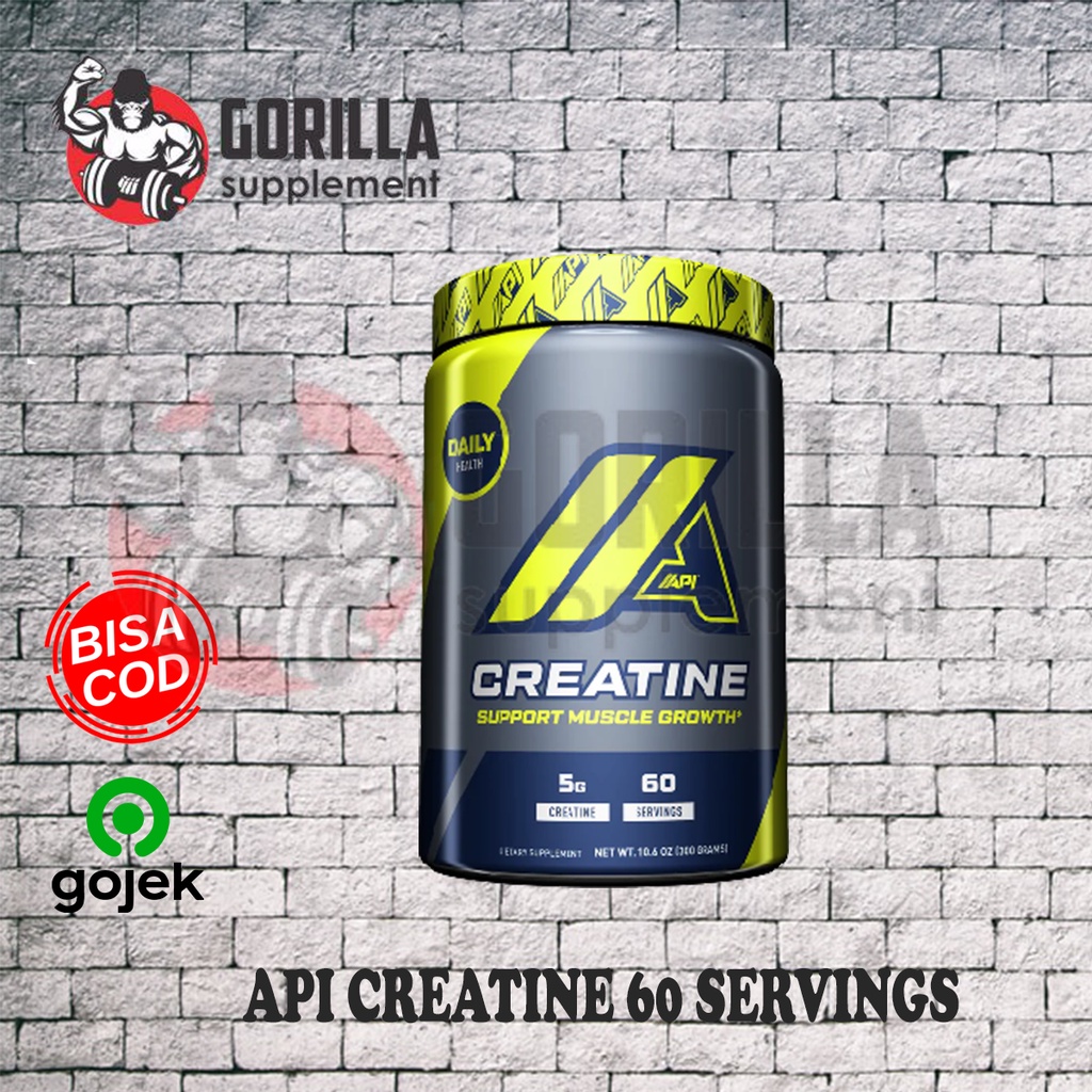 Jual API Creatine 300 Gram 60 Serving Creatine Monohydrate | Shopee ...
