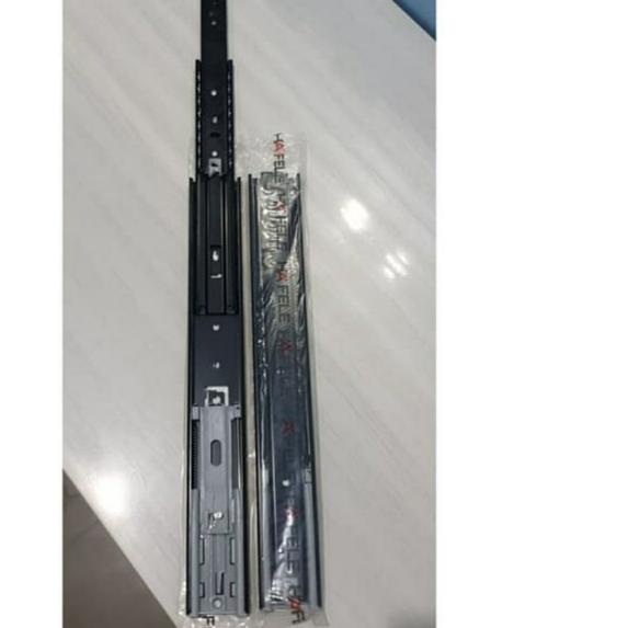 Jual (45cm) HAFELE Rel Laci Double Track Ball Bearing Slide w/ SLOW ...