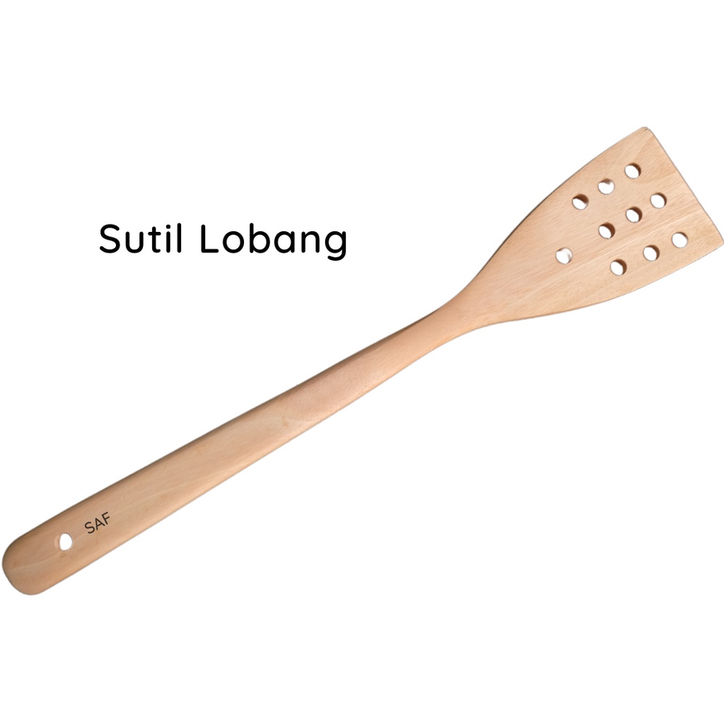 Jual SAF Spatula / Sutil / Centong masak kayu mahoni props foto ...