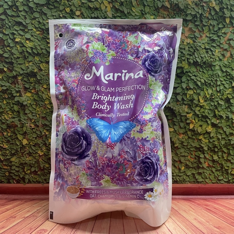 Jual Marina Glow & Glam Perfection Brightening Body Wash 430ml | Shopee ...