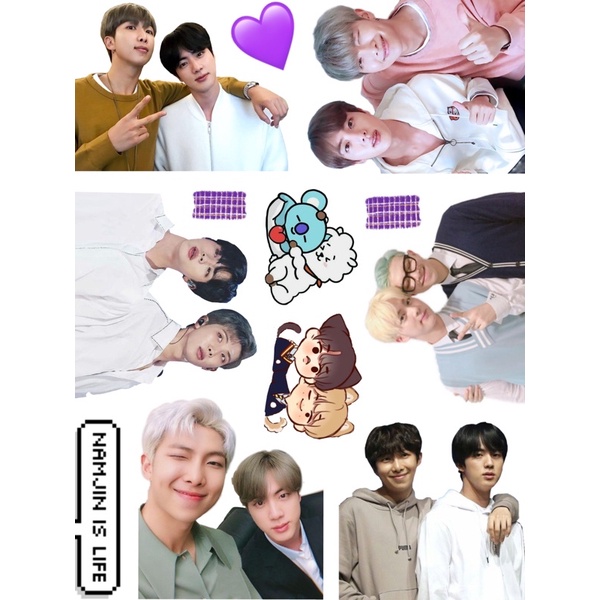 Jual Stiker BTS ( Sudah Cutting) Shiper Taekook Vmin Namjin Sope Jikook ...