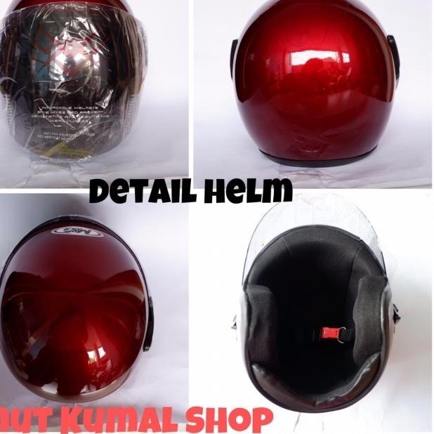 Jual Helm Anak dan Remaja Polos Usia SD - SMP - 1. Merah Cabe | Shopee ...