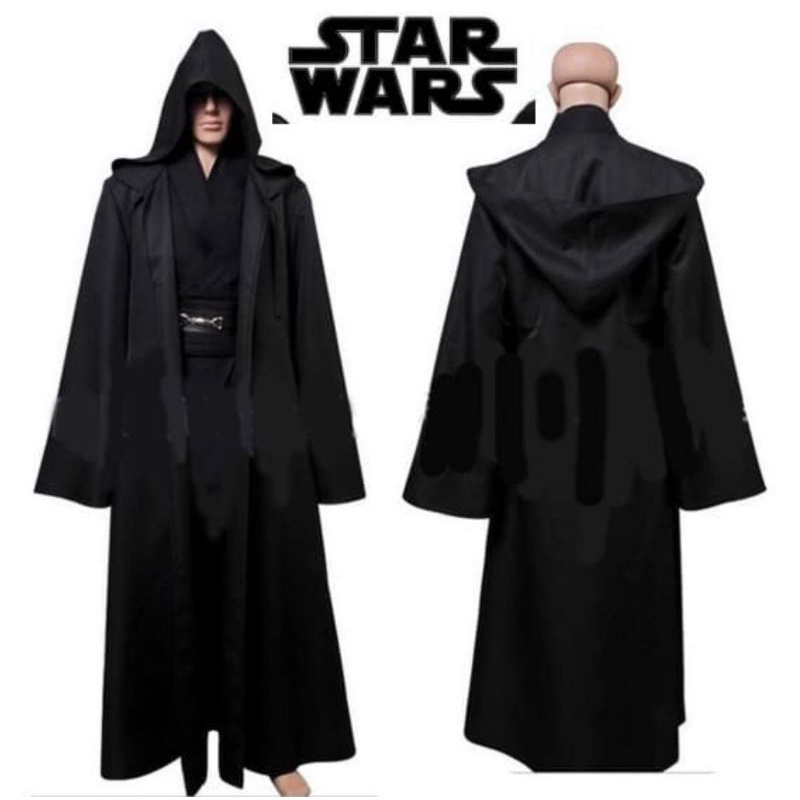 Jual Kostum Halloween Jubah Hitam Star Warz Jedi Vader Anak & Dewasa ...