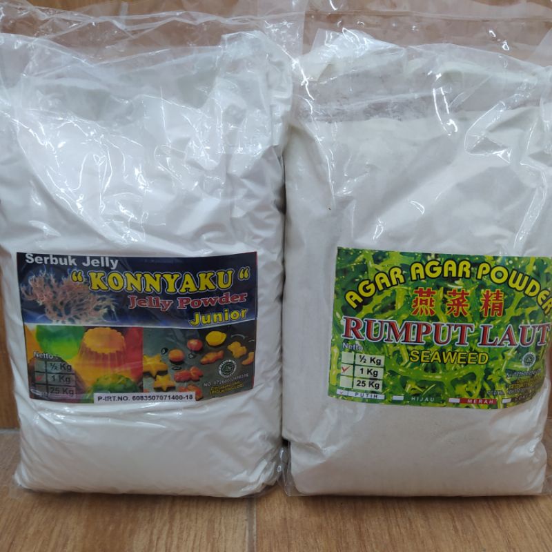 Jual Jelly Konnyaku 1kg/ Jelly los/ agar los/ agar powder 1kg/ agar rumput laut | Shopee Indonesia