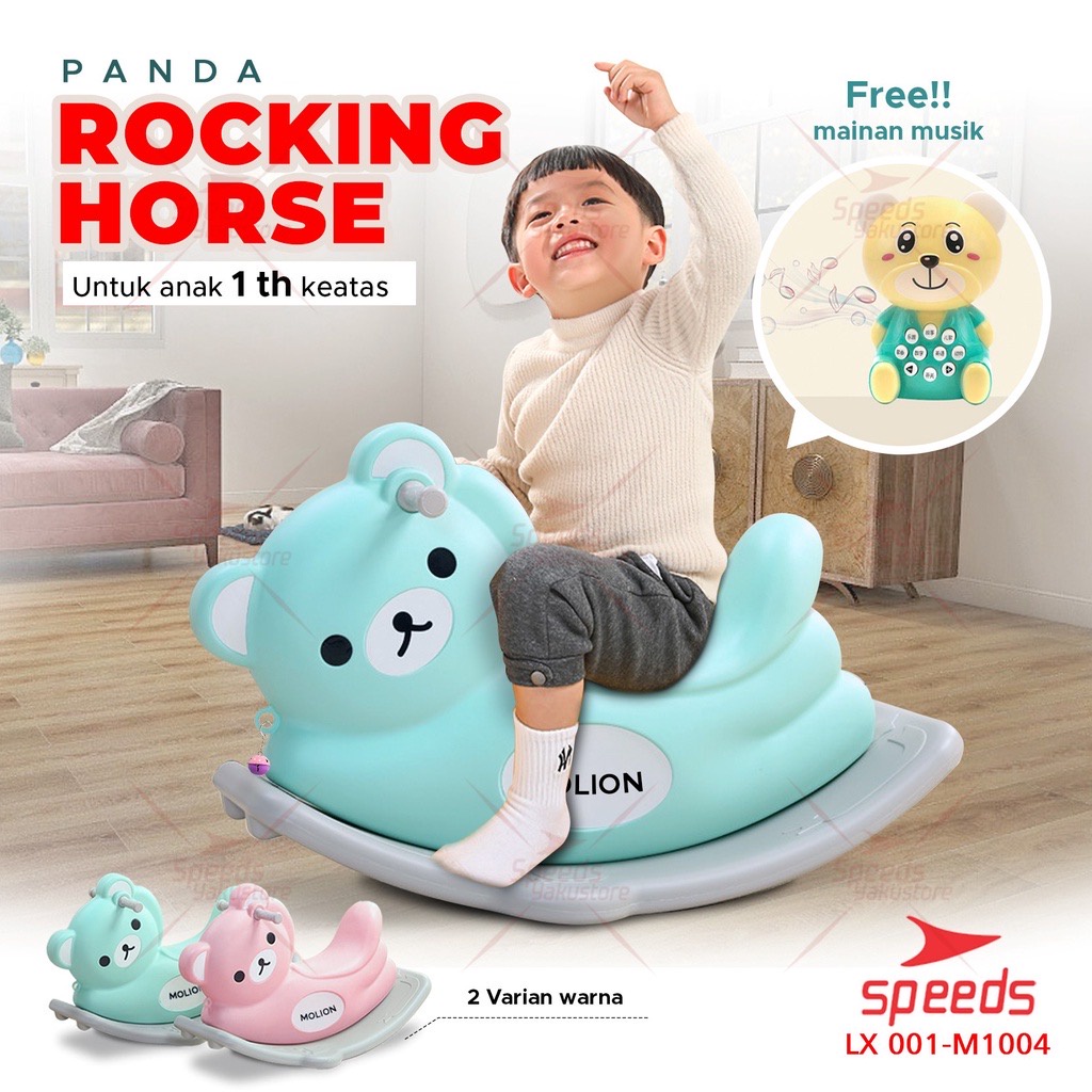 Jual SPEEDS Mainan Kuda Jungkit Kudaan Mainan Anak Rocking Panda Horse ...