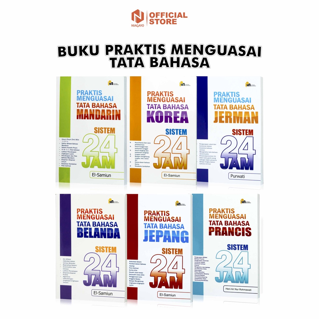 Jual Buku Praktis Menguasai Tata Bahasa 24 Jam Bahasa Belanda Jepang Jerman Mandarin Prancis ...