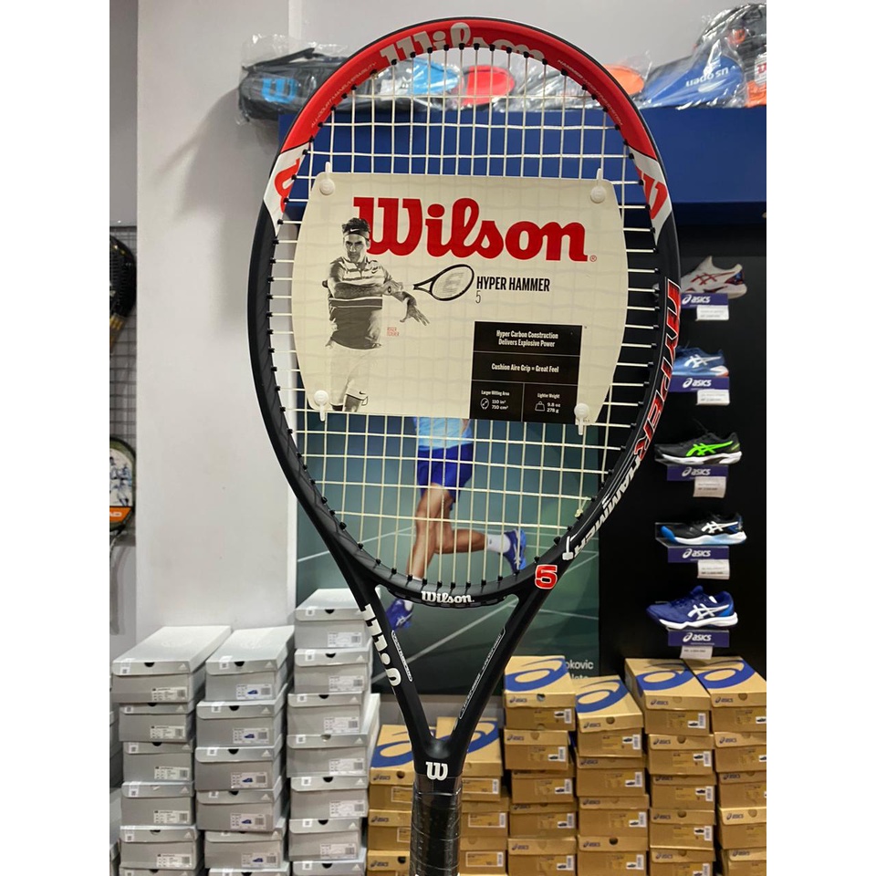 Jual Raket Tenis Wilson HYPER HAMMER 5 [298 G / 110 Inc] | Shopee Indonesia