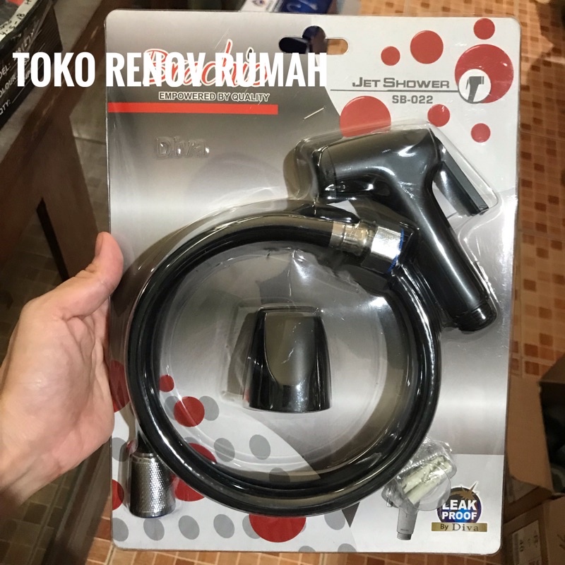 Jual jet shower kamar mandi hitam/ semprotan kloset duduk hitam ...