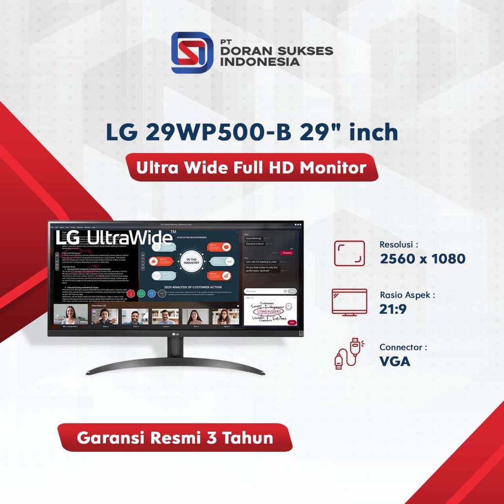 Jual LED Monitor PC Komputer 29 in inch 29" Ultrawide Full HD LG ...