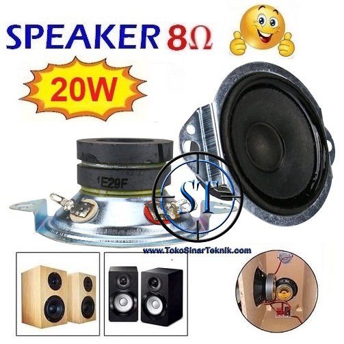 Jual Speaker HI-FI 1.5 Inch Audio High Speaker Double Magnet 1.5" 8 Ohm ...