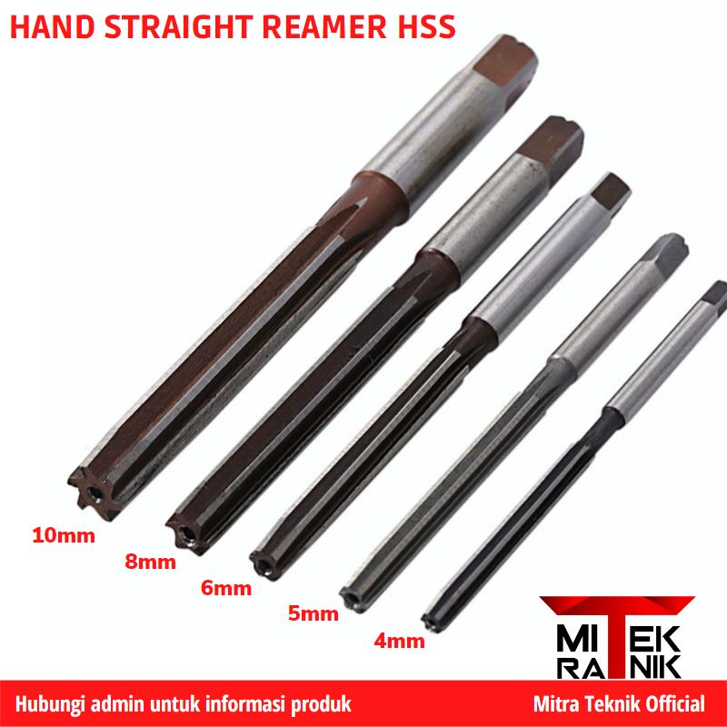 Jual Straight Hand Reamer 3mm 4mm 5mm 6mm 7mm 8mm 9mm 10mm 11mm 12mm ...