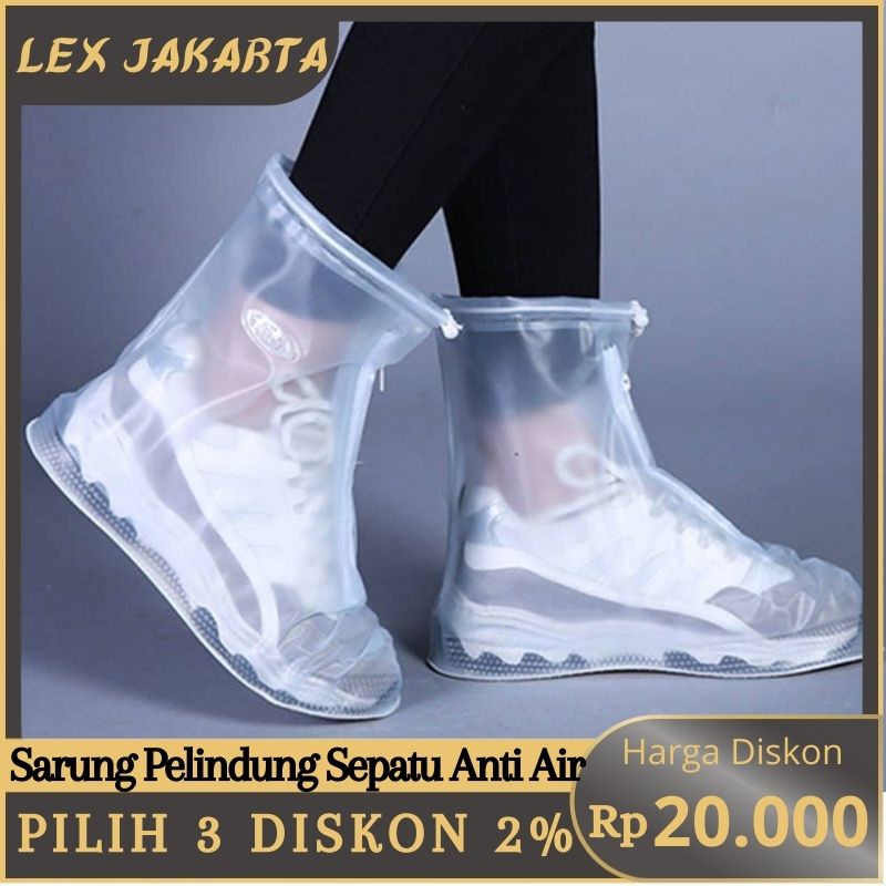 Jual LEXJAKARTA Pelindung Sepatu Anti Air Unisex Tahan Air Dari Hujan ...