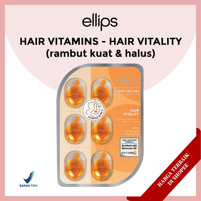 Jual ELLIPS Hair Vitamin Isi 6 | Vitamin Rambut Elips 1 Blister Isi 6 ...