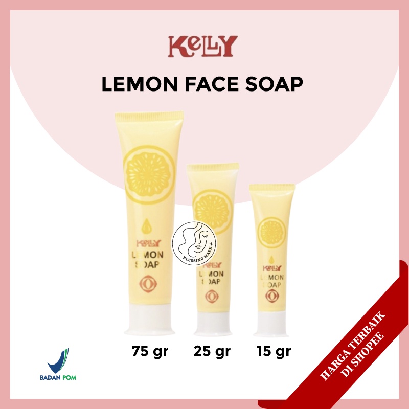 Jual Kelly Lemon Soap 15gr - 25gr - 75gr | Sabun Cuci Muka Kelly | Face ...
