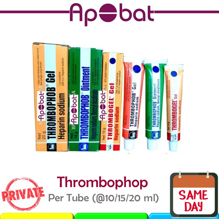 Jual - ApObat - Thrombophob 10 15 20 g Oint Gel Salep Bengkak Memar ...
