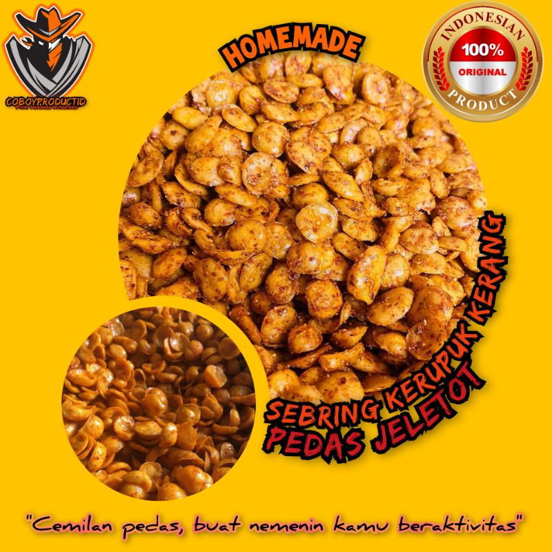 Jual Seblak Kering/Sebring Kerupuk Kerang Pedas Jeletot - 250 Gram ...