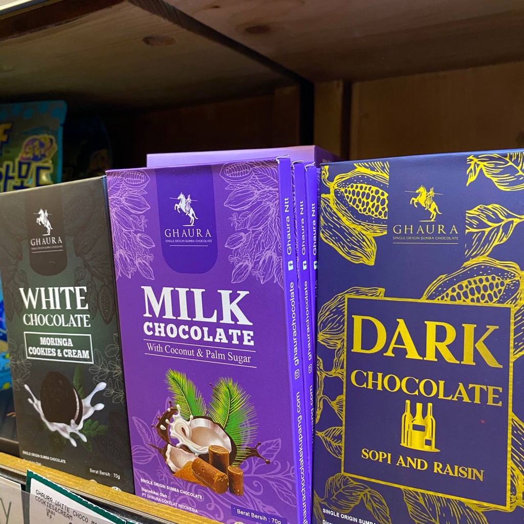 Jual Ghaura White Chocolate Rasa Cookies n Cream / Milk Chocolate Rasa ...