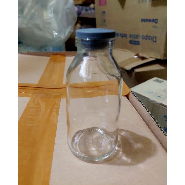 Jual Botol Asi kaca 100 ml/Bebe breast milk Glass Bottle/Botol susu ...