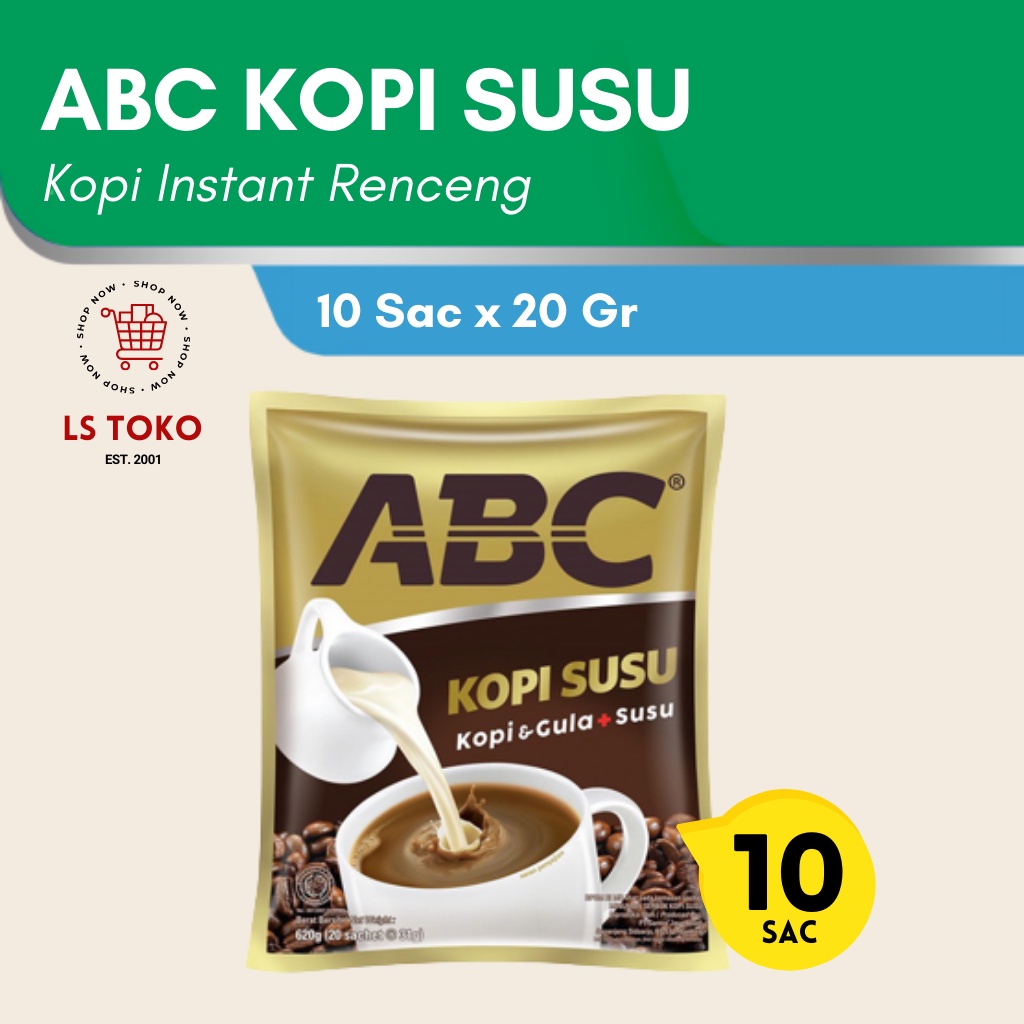Jual KOPI ABC SUSU RENCENGAN (10 sac x 25gr) | Shopee Indonesia