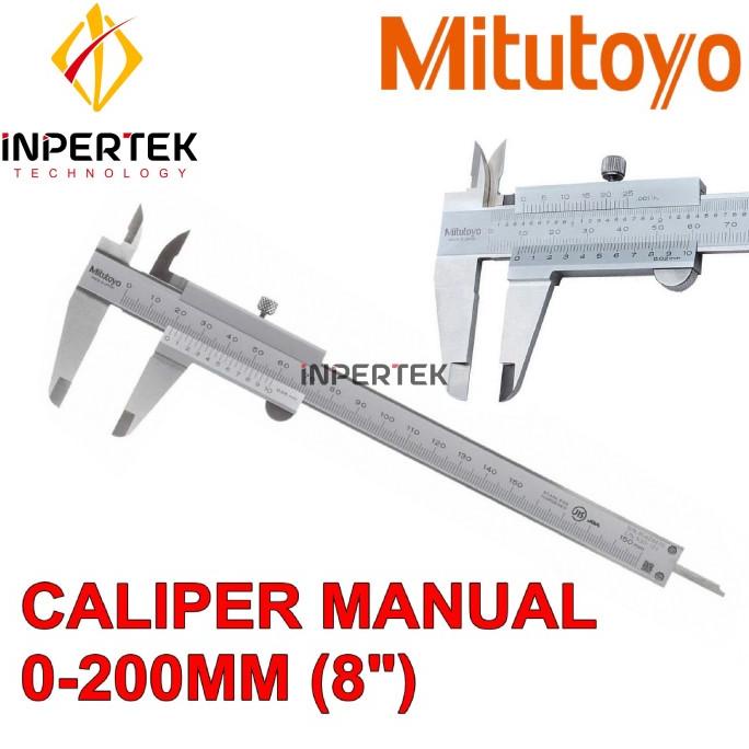 Jual Vernier Caliper Mitutoyo 200 mm Sigmat Manual 8" Jangka Sorong 8 inchi barang promo ...