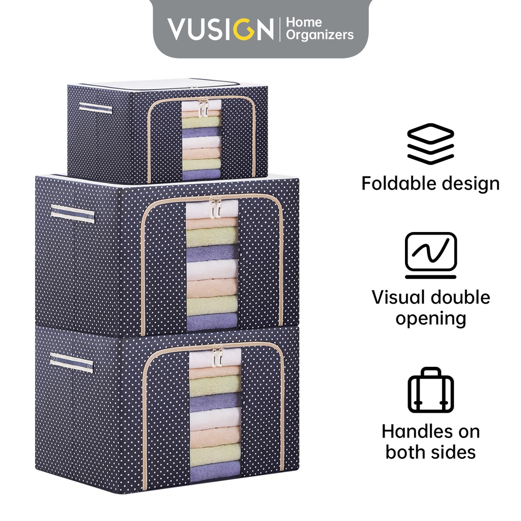 Jual Vusign Foldable Storage Box / Tempat Penyimpanan Pakaian Lucu ...