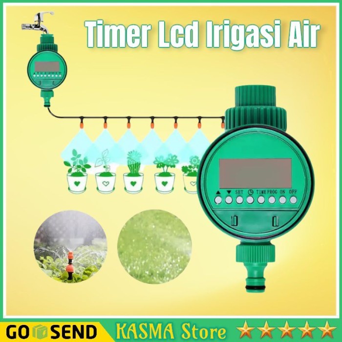 Jual Sprink Timer Kran Air Sprinkler Taman Controller Otomatis Lcd ...