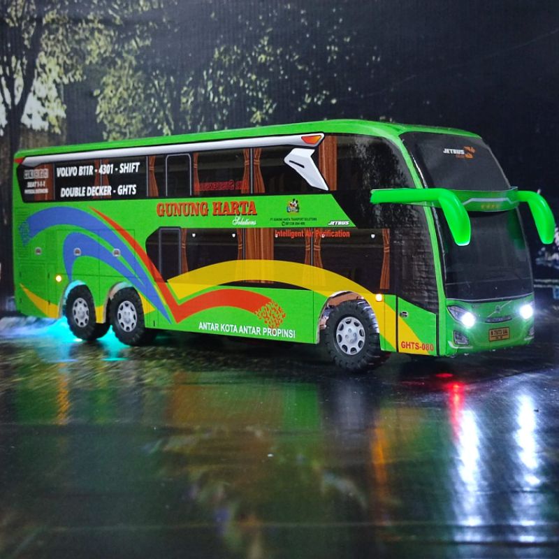 Jual Miniatur Bis Bus Gunung Harta Double Decker JB3+ Voyager | Shopee ...