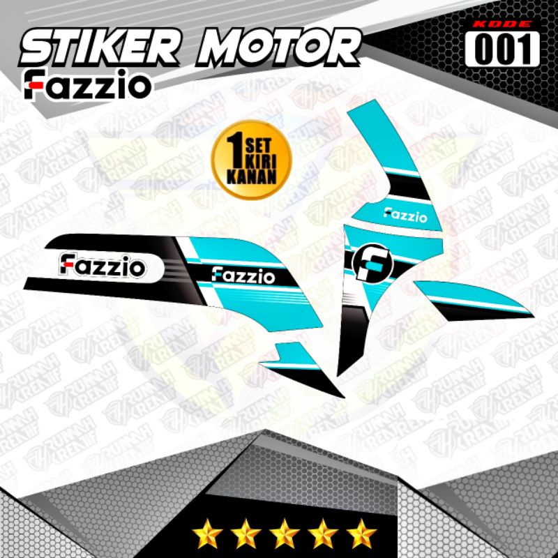 Jual Decal Sticker Striping Variasi Yamaha Fazzio 125 - Yamaha Fazzio ...
