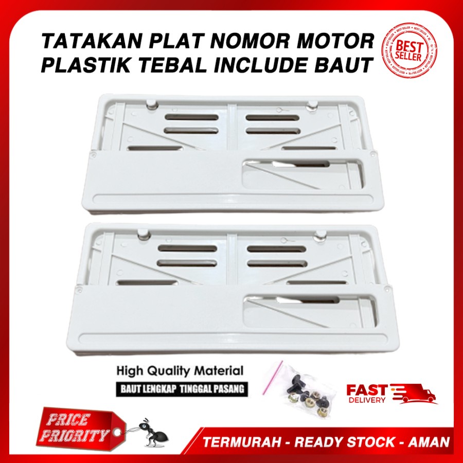 Jual OneWay Dudukan Tempat Tatakan Plat Nomor Motor Frame Cover Plat ...
