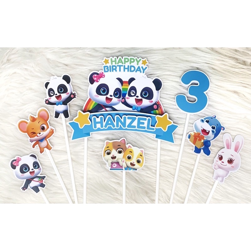 Jual Cake Topper 3D Custom Nama Babybus Baby Bus Kiki dan Miumiu - Alat ...