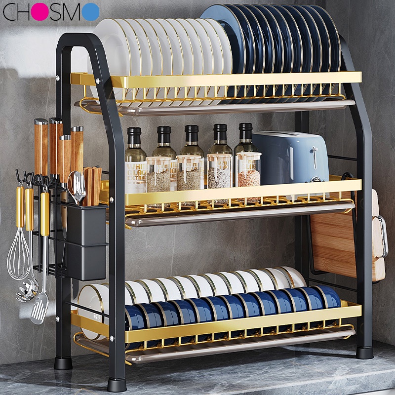 Jual Rak Piring Stainless Dapur Rak Cuci Piring Rak Penyimpanan Piring ...