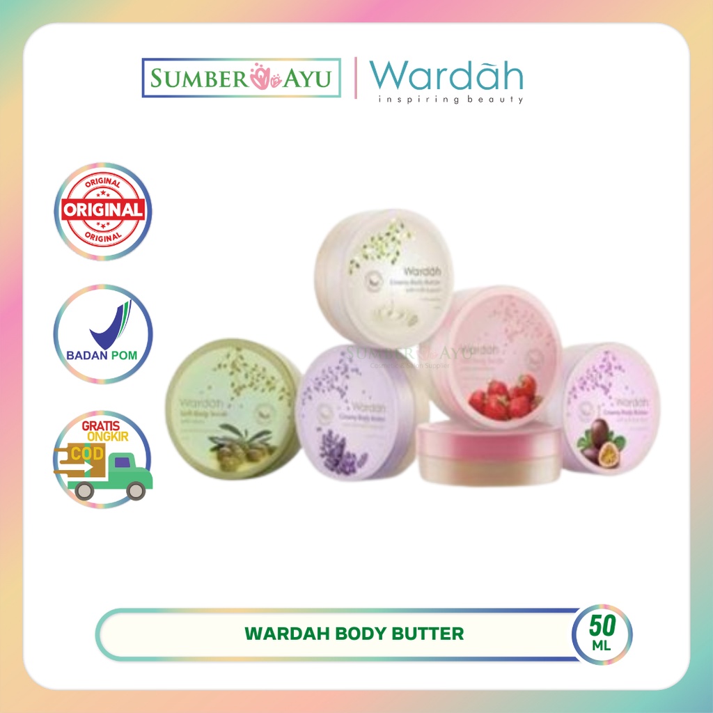 Jual Wardah Creamy Body Butter 50 ml | Wardah Body Butter | Shopee ...