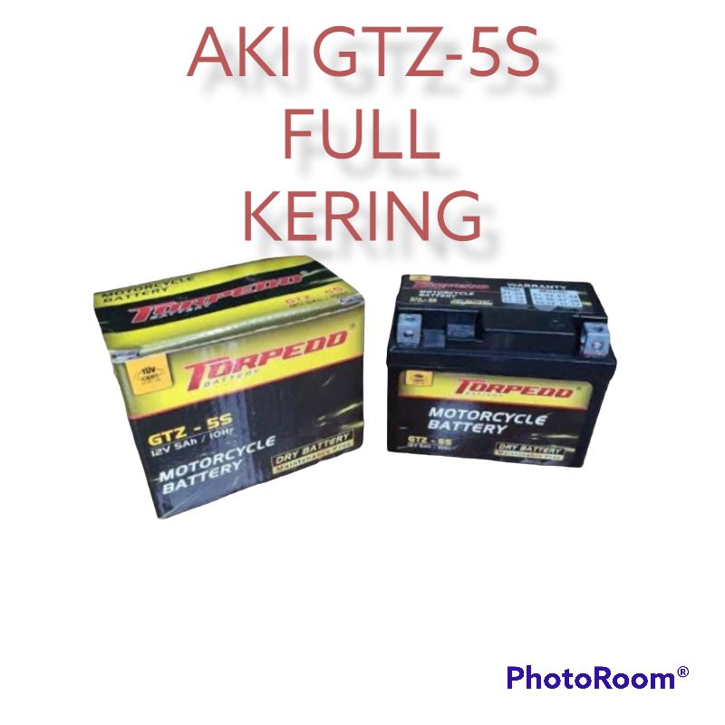 Jual AKI MOTOR FULL KERING GTZ-5S TORPEDO | Shopee Indonesia