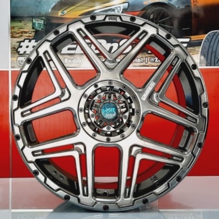 Jual Velek mobil ring 17 racing KONGA HSR R17 HYPER BLACK probolinggo ...