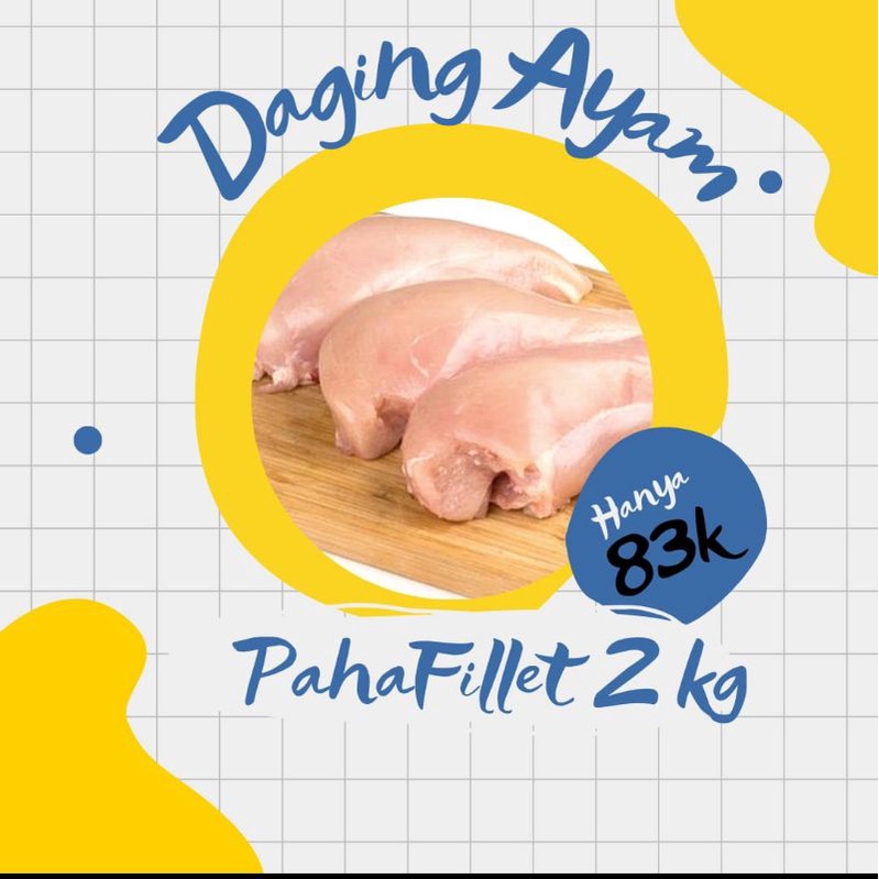 Jual Paha Fillet 2 kg (Boneless Chicken Tight) | Shopee Indonesia
