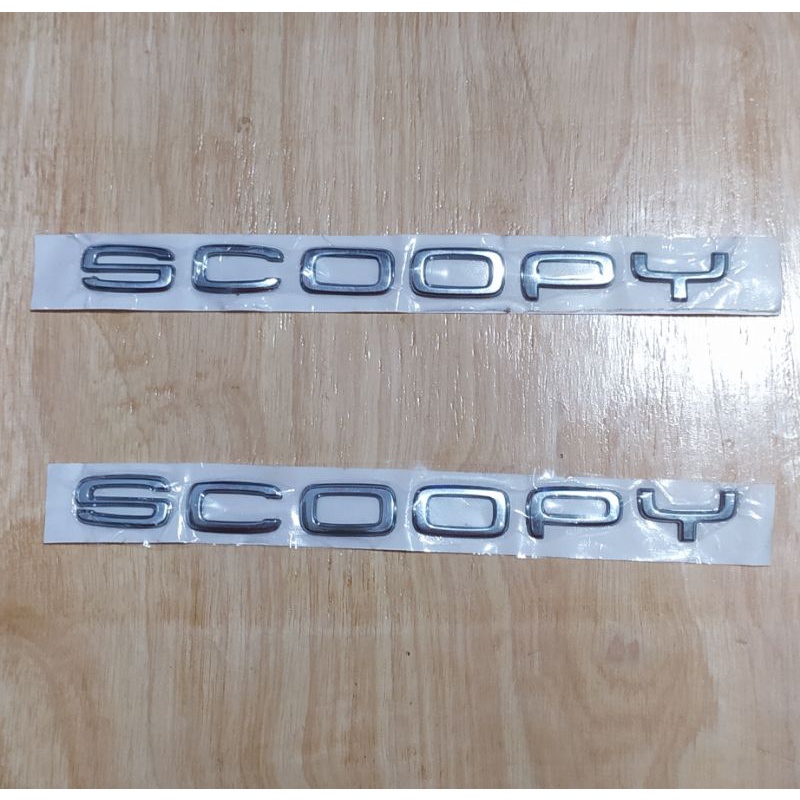 Jual emblem logo timbul scoopy k2f original tulisan logo honda scoopy ...